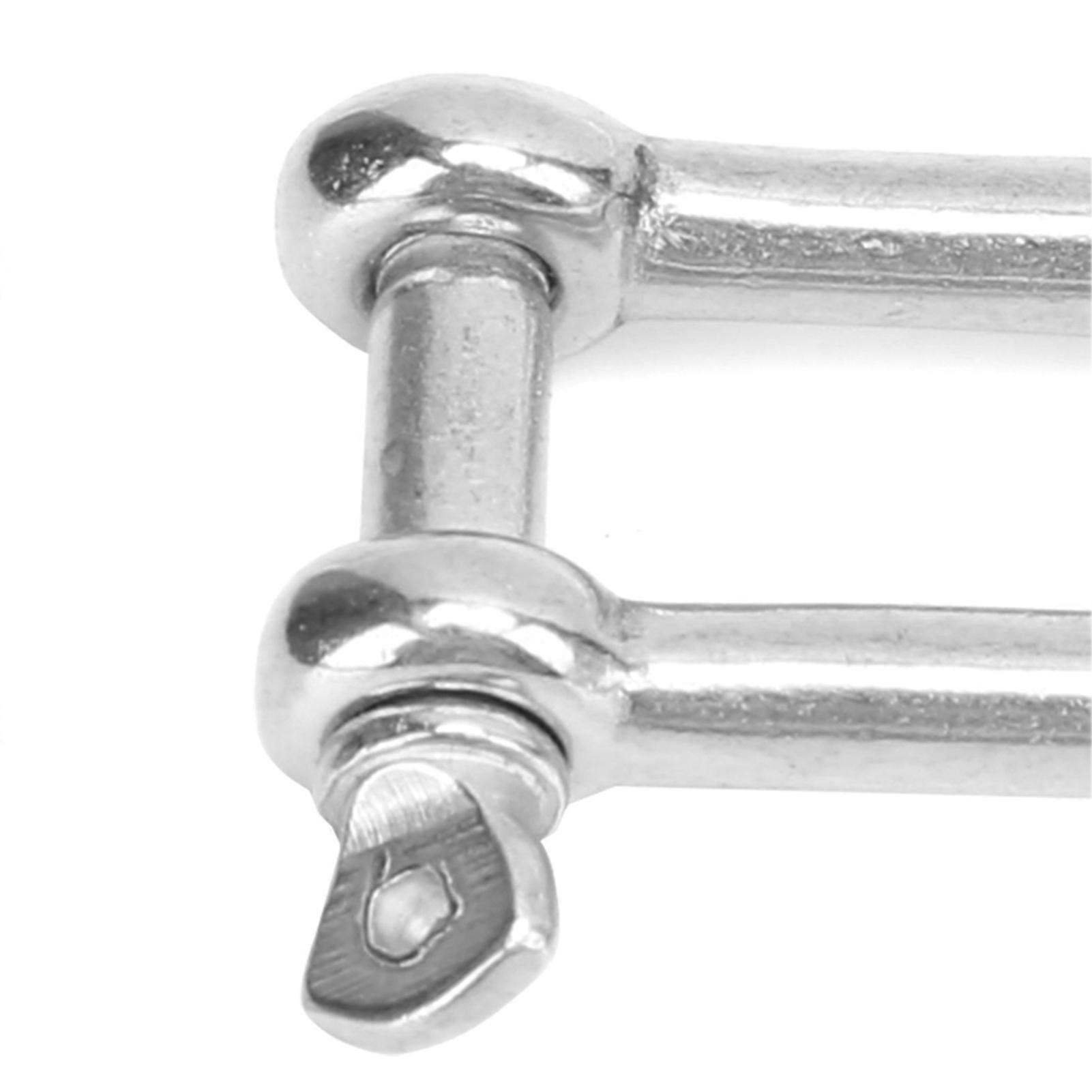 4pcs Stainless Steel U Type Shackle Lengthen U Sling Screws Wire Rope ...