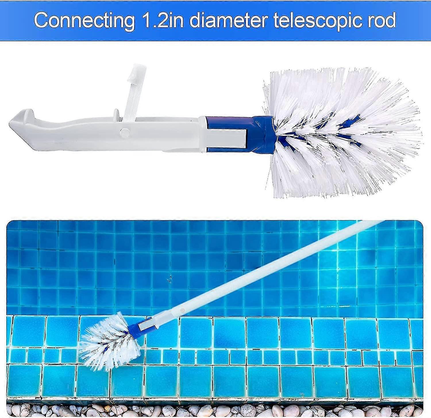 2pcs Swimming Pool Corner Brush- Pool Step & Corner Brush Head Pool ...