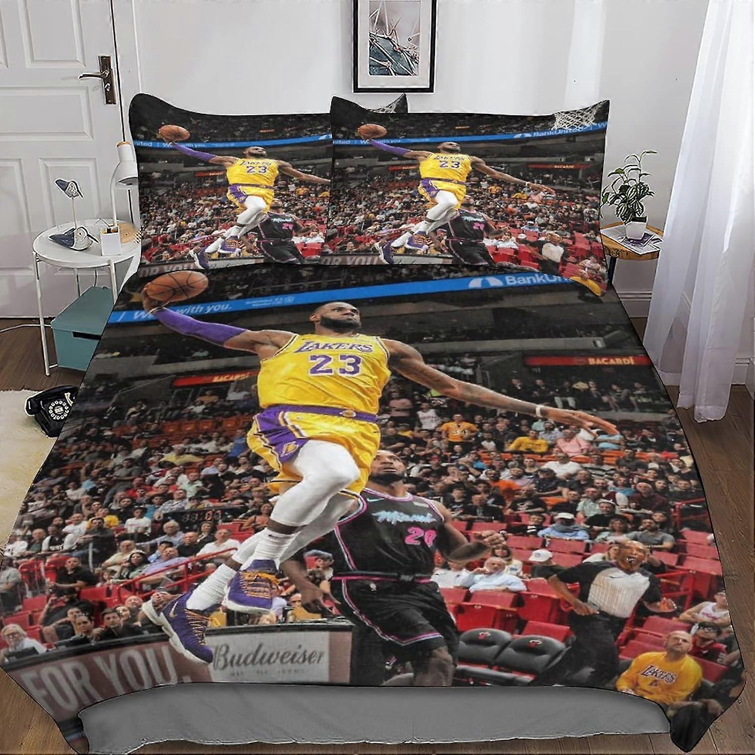 D LeBron James Bedding Set for Kids, Teens, Adults, 1 Piece, Duvet ...