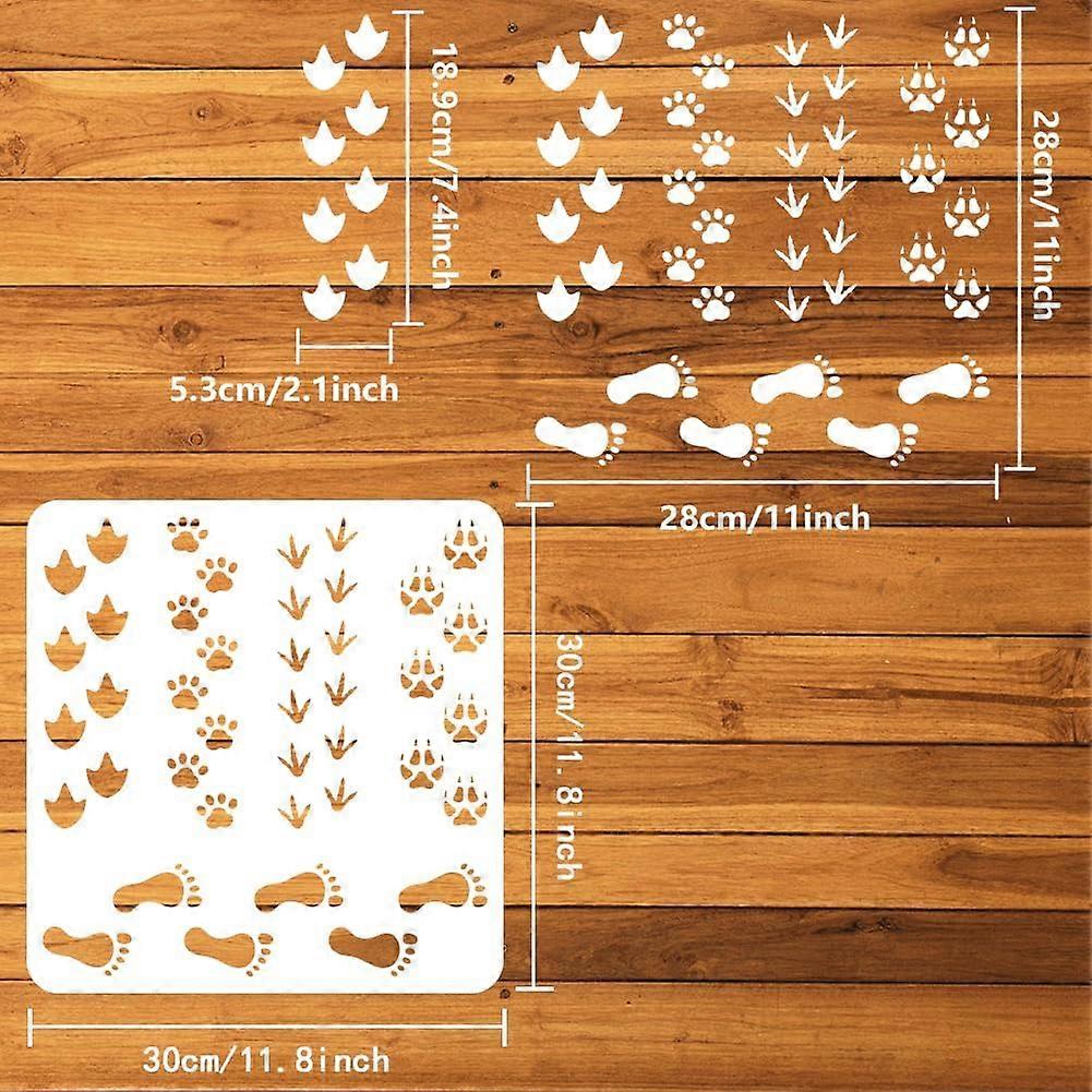 Footprint Painting Stencil 11.8x11.8 inch Large People Footprint ...