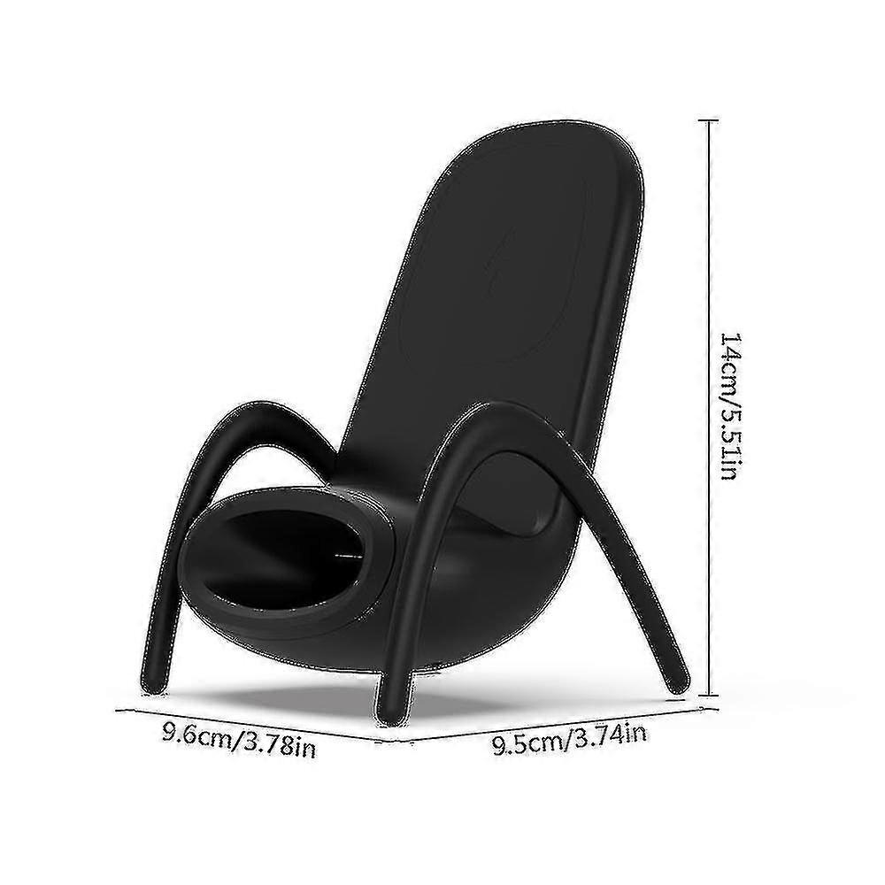 Portable Mini Chair Wireless Charger Desktop Phone Holder Wireless ...