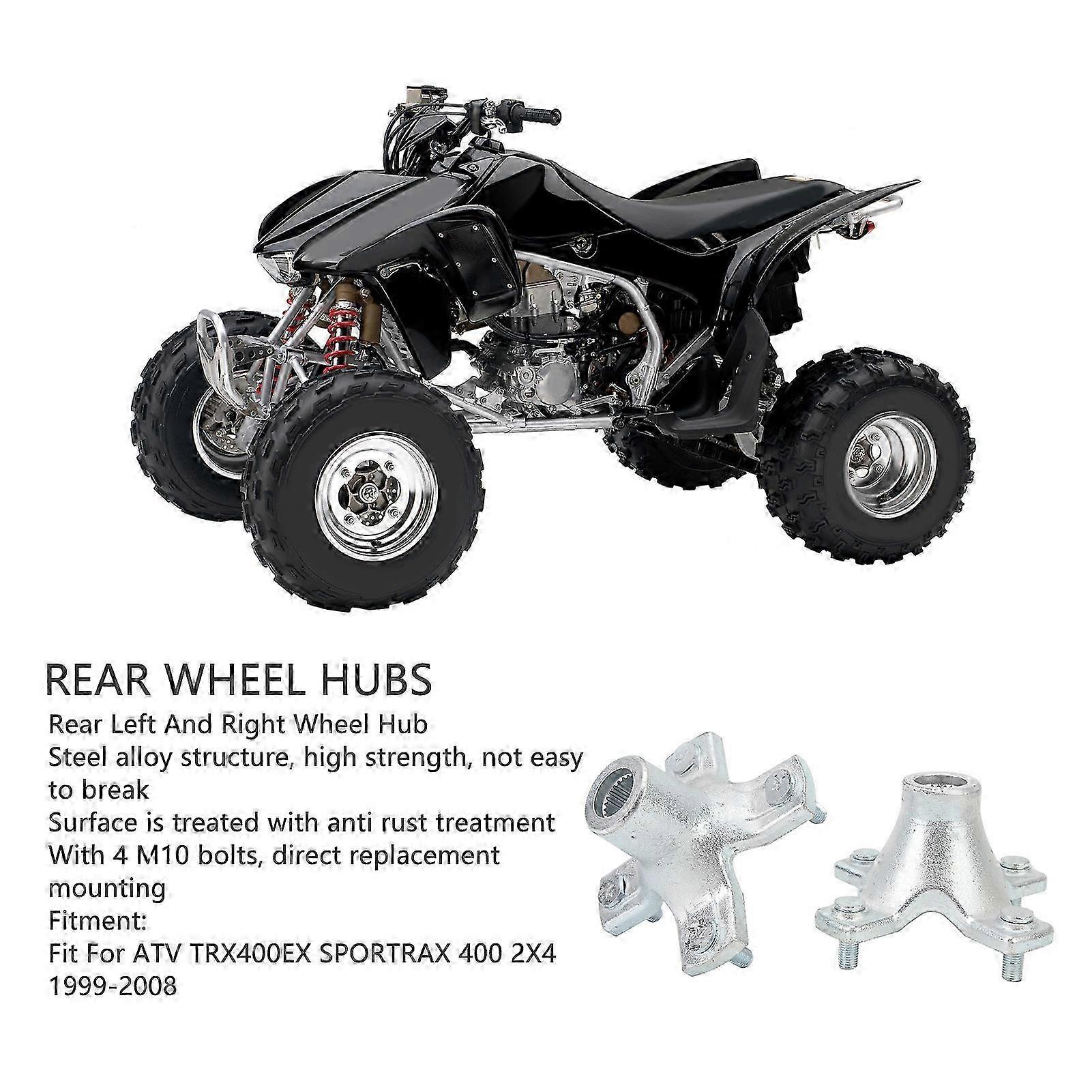 1 Pair Rear Wheel Hubs High Strength Rear Left And Right Wheel Hubs for ...