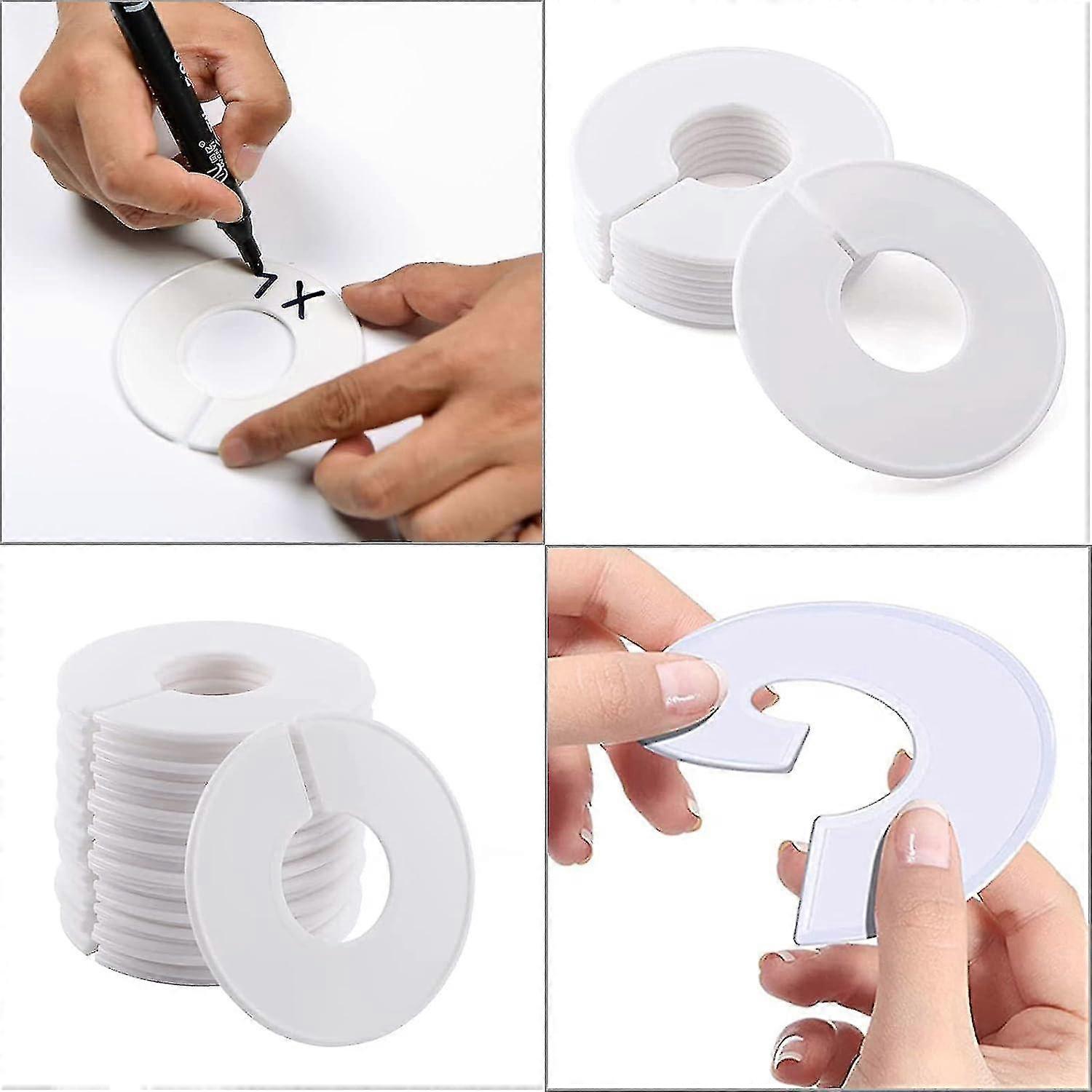 Clothes Rack Dividers Round 20 Pieces Rack Divider Hangers Separator ...