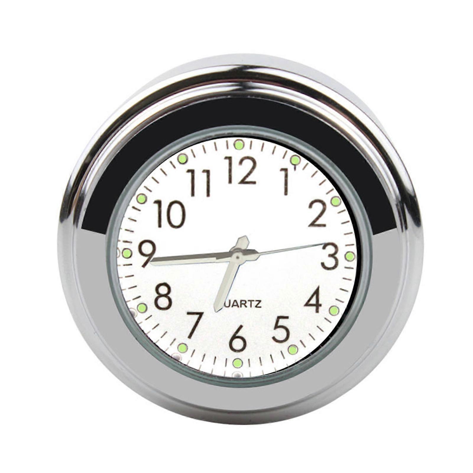 Motorcycle Handlebar Mount Quartz Clock Thermometer Watch Waterproof ...