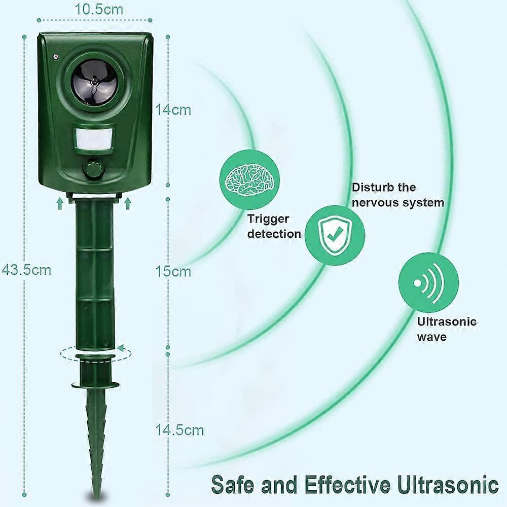 Ultrasonic cat frightener garden bird deterrent dog animal repeller ...