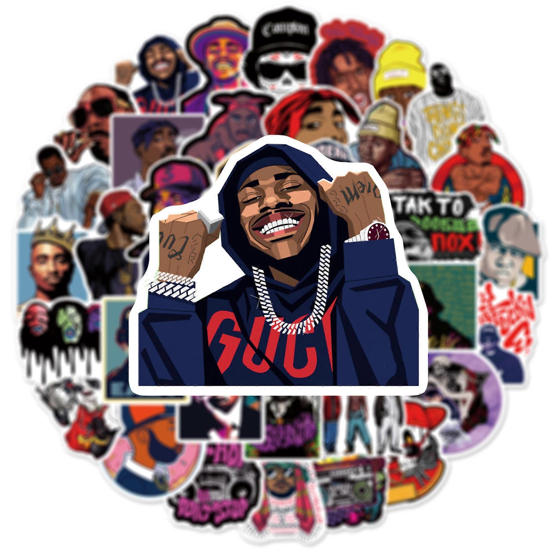 Stickers hip hop - 50 pcs multicolour | Fruugo AU