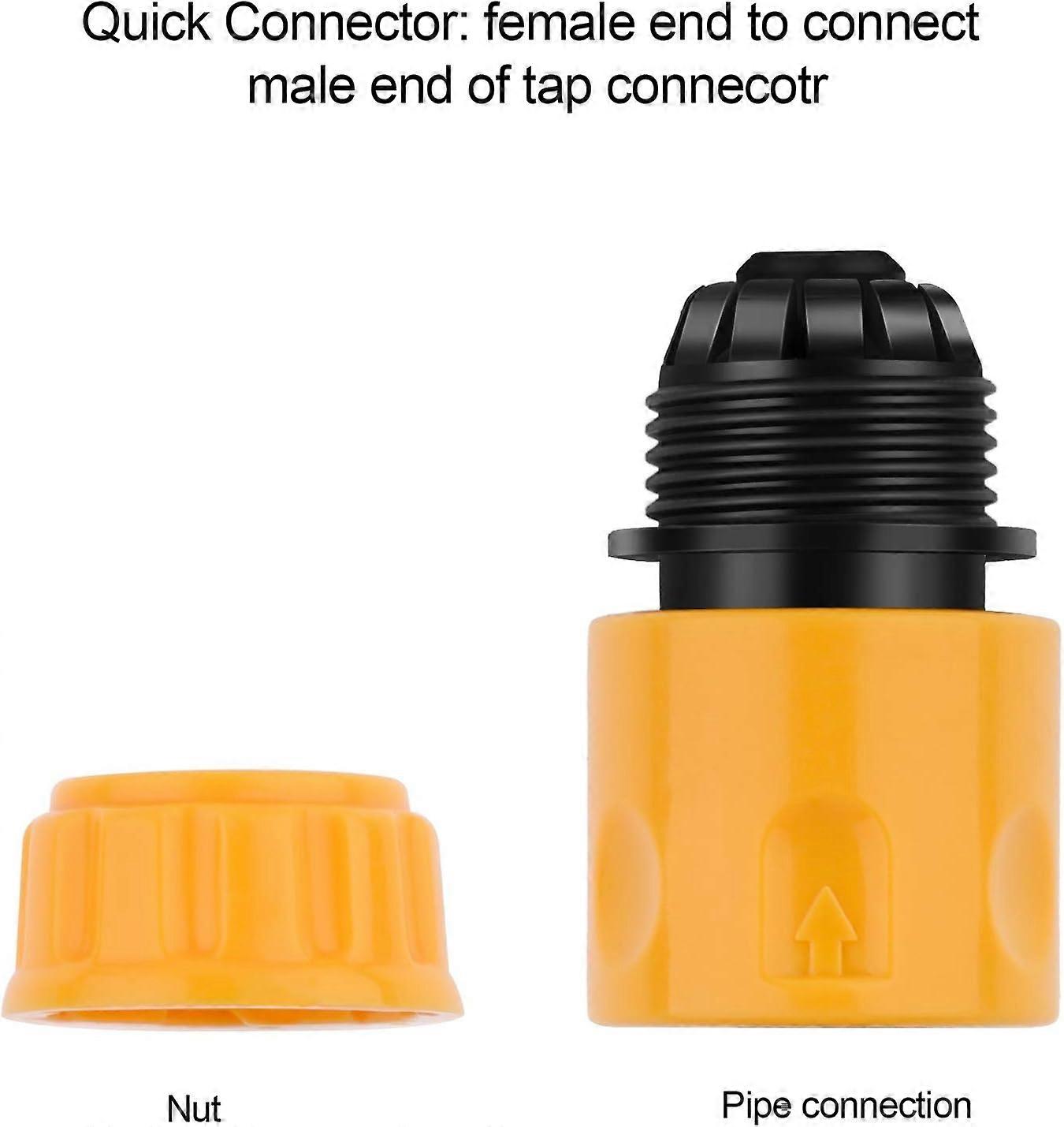 6 Pack Plastic Garden Hose End Connector for 1/2 Inch Hose Pipe - Quick ...