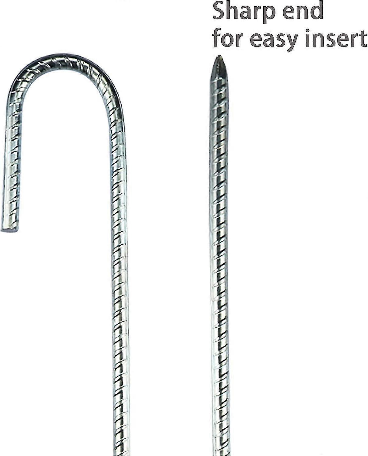 Metal Heavy Duty Galvanized Steel Tent Pegs, 12 Inch Tent Pegs Garden ...