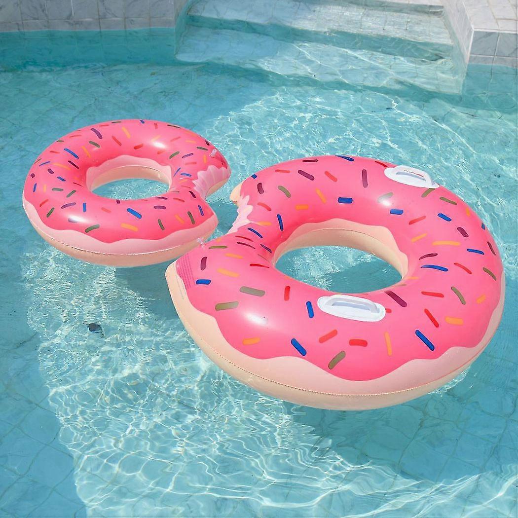 Inflatable Donut Pool Float Cartoon Swim Ring for Adult Kids Swimming ...