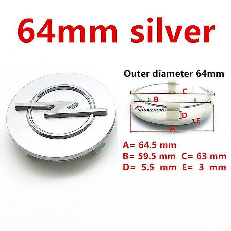 4pcs Black Silver 68mm 64mm 60mm 59mm 56mm Auto Wheel Center Hub Caps ...