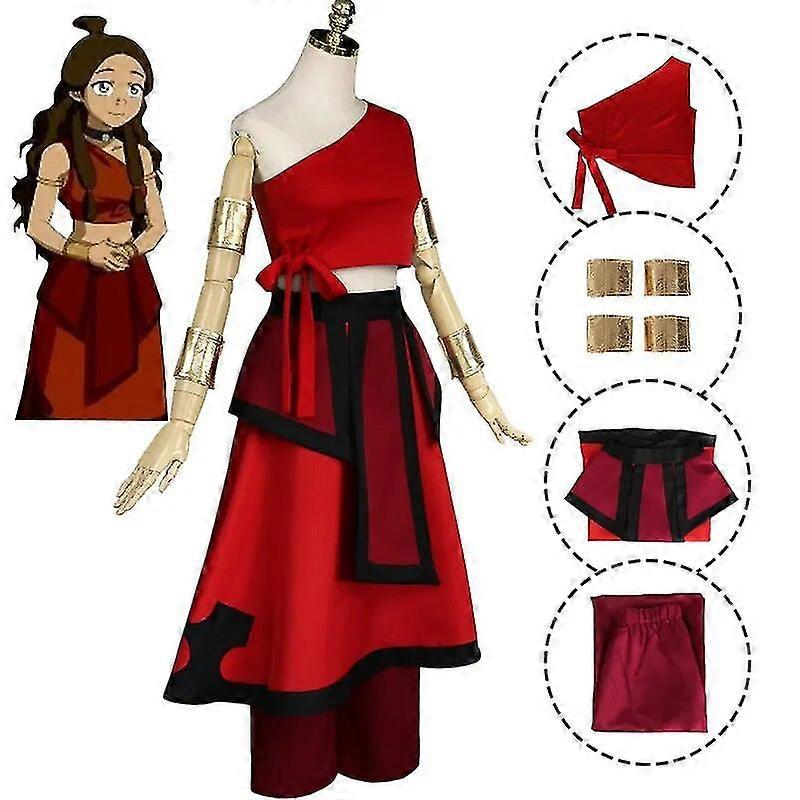 Anime Avatar The Last Airbender Cosplay Katara Fire Nation Cosplay ...