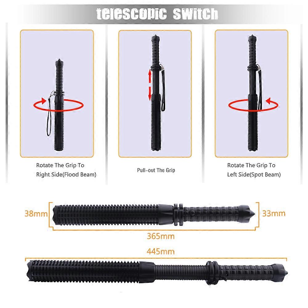Emergency Self-defense Tactics Retractable Rechargeable LED Waterproof ...