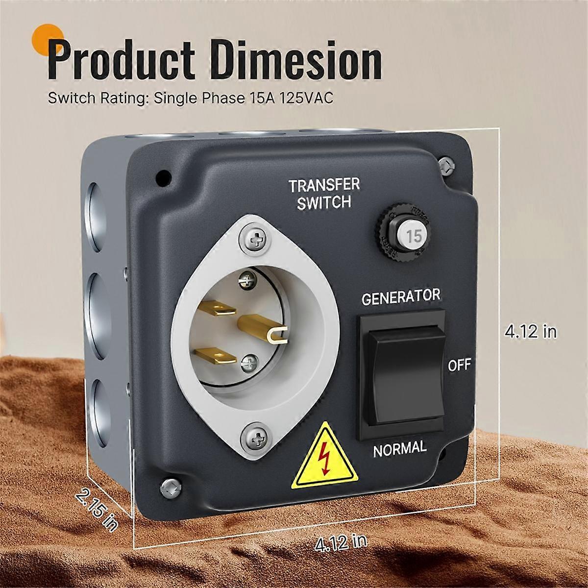 Generator Transfer Switch Weatherproof Transfer Switch Pre-Wired with ...