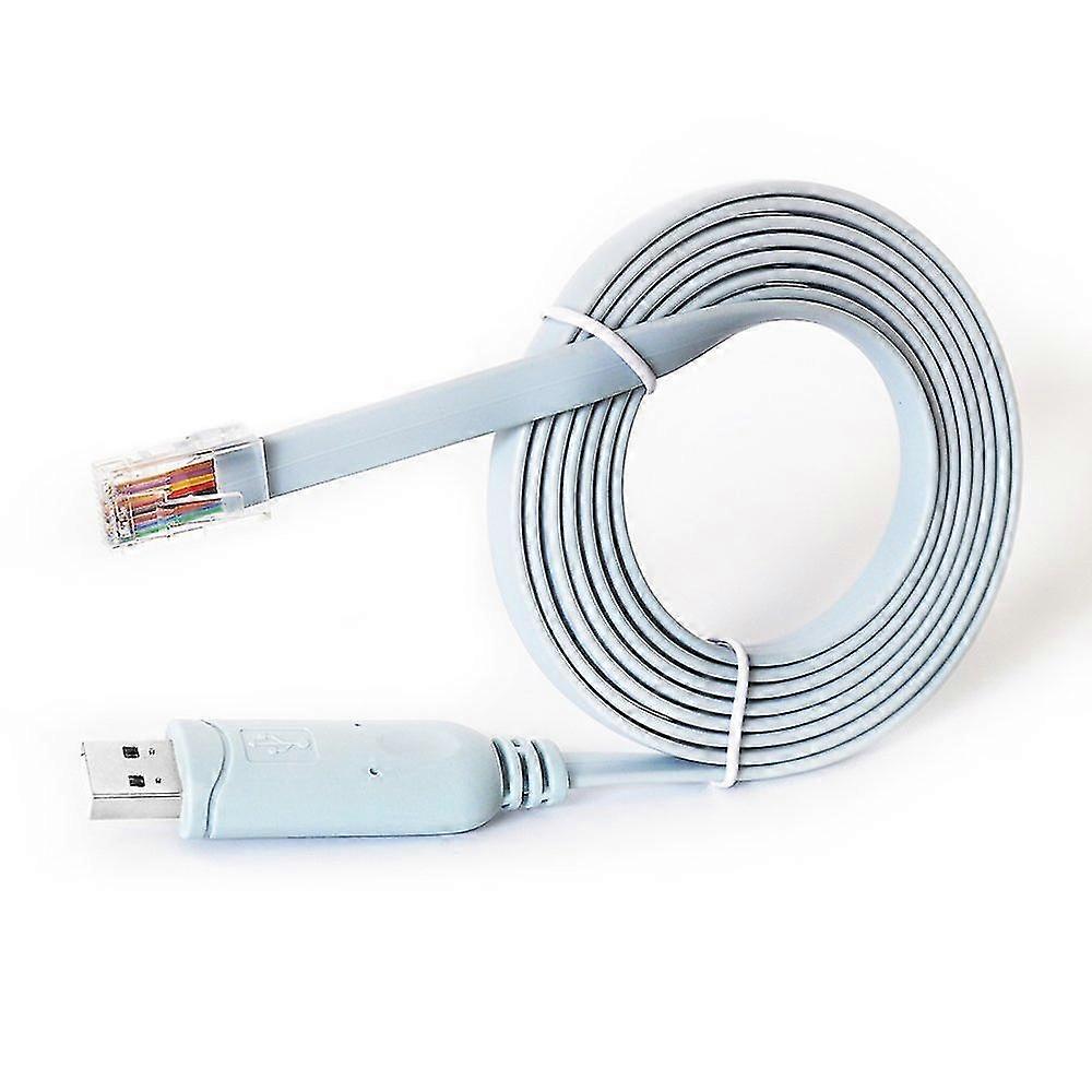 USB RJ45 Cisco Console Cable 6ft FTDI Windows 8, 7, Vista, MAC, Linux ...