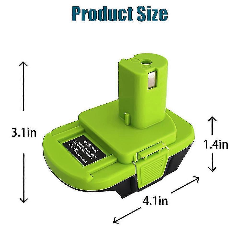 Mt20rnl Battery Adapter Use For Ryobi 18v Tools,converts For Makita 18v ...