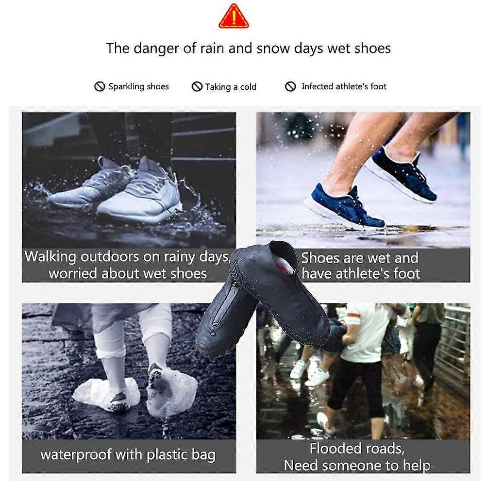 Waterproof shoe cover with zipperSuitable for rainy and snowy ...