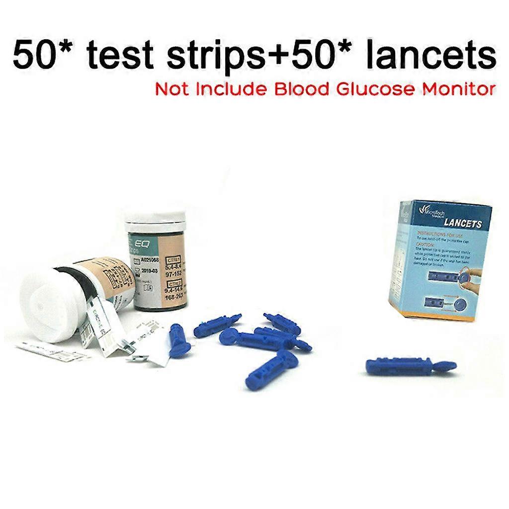 Blood Glucose Monitor Diabetes Testing Kit with 50 Test Strips and 50 ...