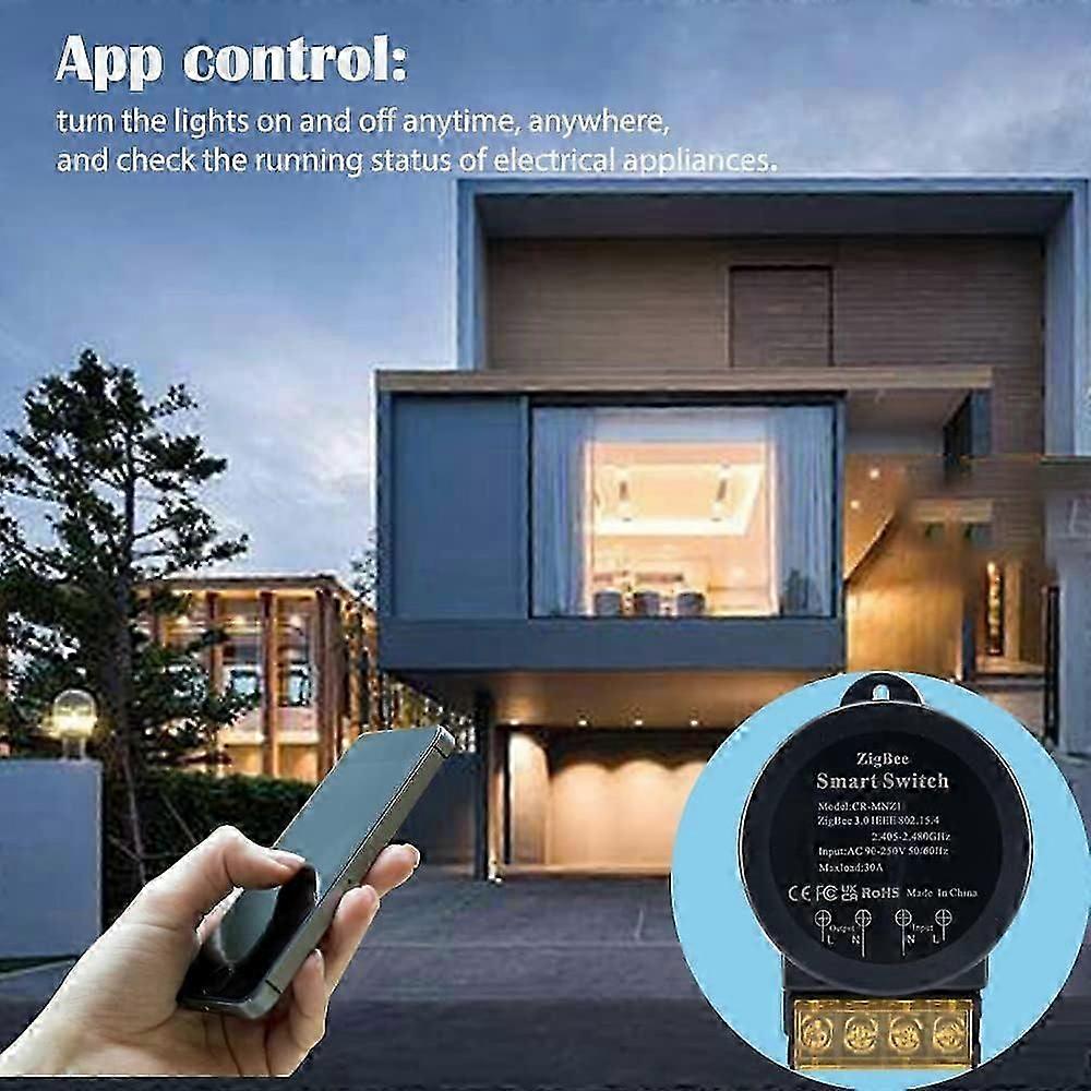 30A High Power ZigBee Smart Switch, DIY Wireless Remote Control Module ...