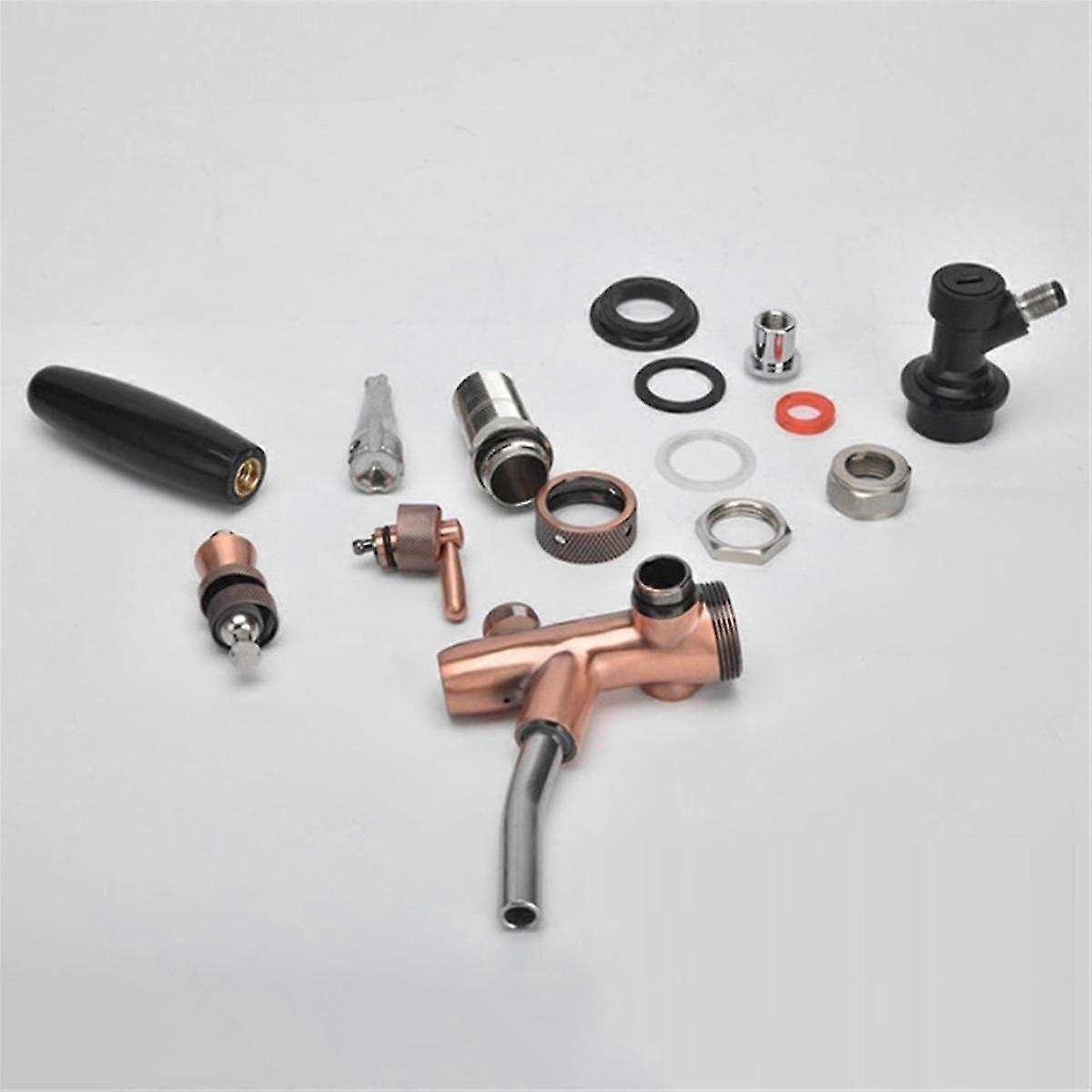 Justerbar Draft Beer Tap med Liquid Ball Lock Disconnect Chrome Plating ...