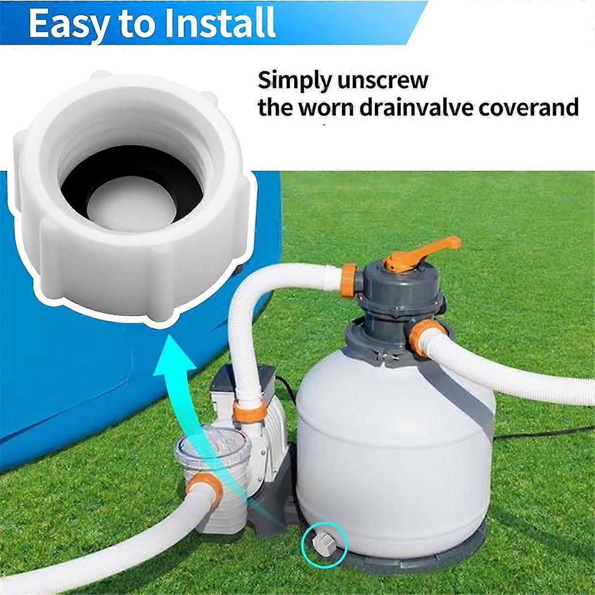 Sand Filter Drain Plug Replacement Valve Cap with O-Ring for Intex ...