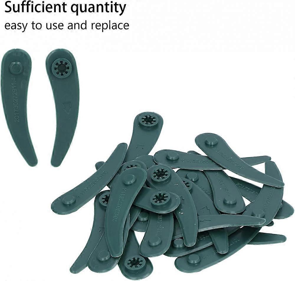 100 Pcs Grass Strimmer Trimmer Plastic Blades Set For Bosch Art23-18li ...