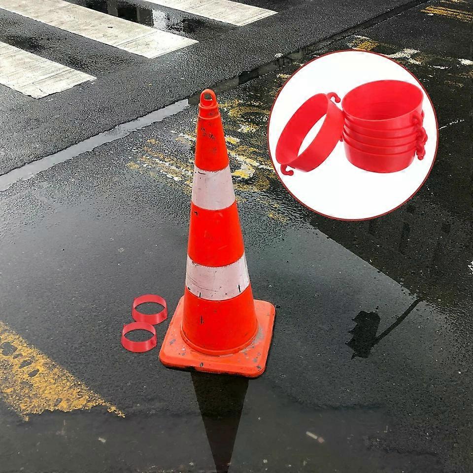 Road Cone Collar Traffic Safety Chain Connector Kit, 6 Pcs for Cones ...