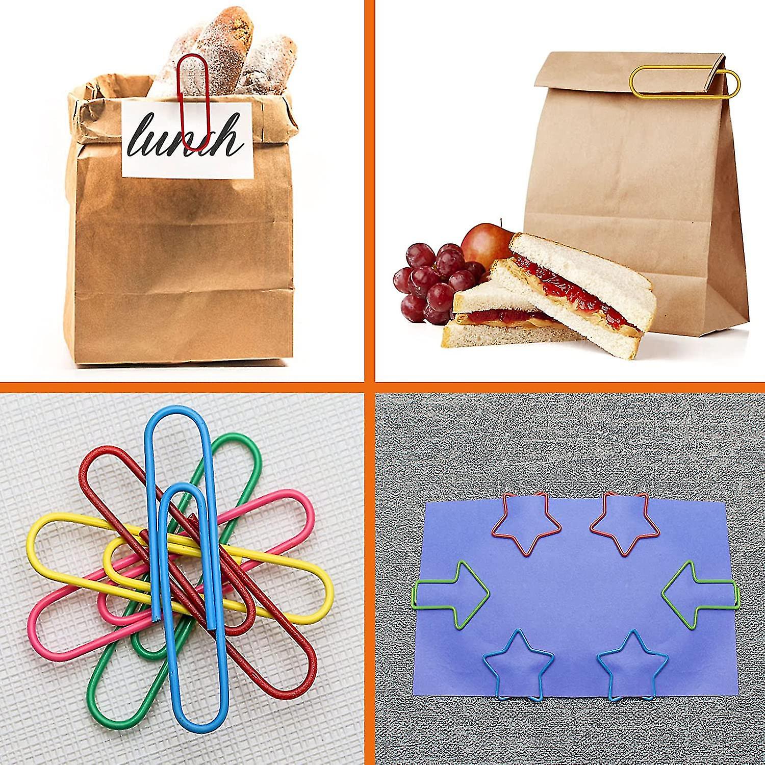 30 Pack Paper Clips 4 Inch Large Sheet Holder Mega Paperclips Jumbo ...