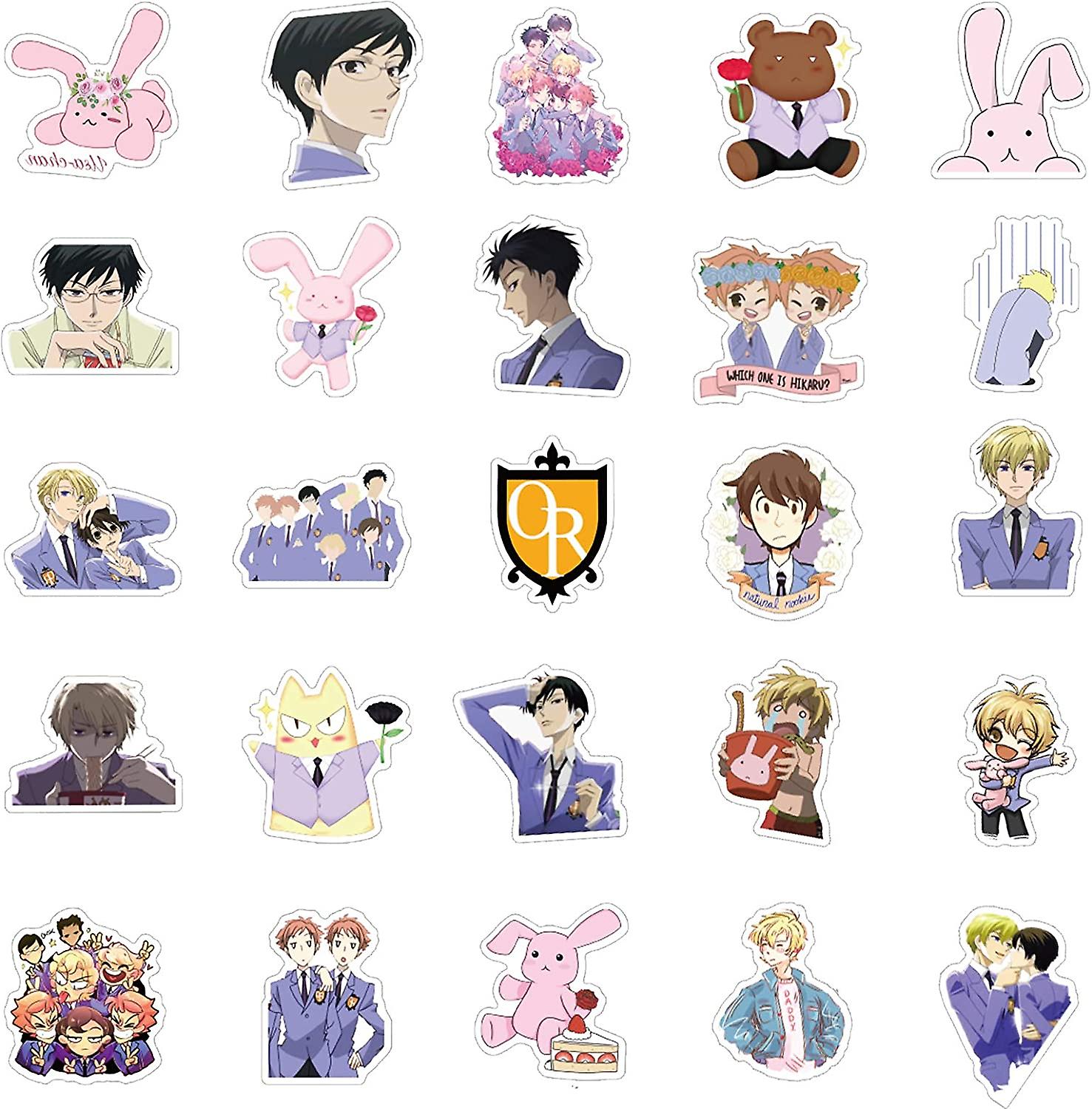 Ouran High School Host Club Stickers| 50 Pcak | Vinyl Waterproof ...