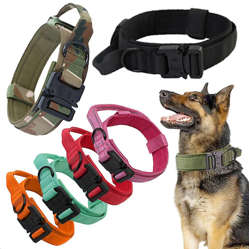 Tactical Dog Collar - Heavy Dog Collar For Small, Medium And Large Dogs ...
