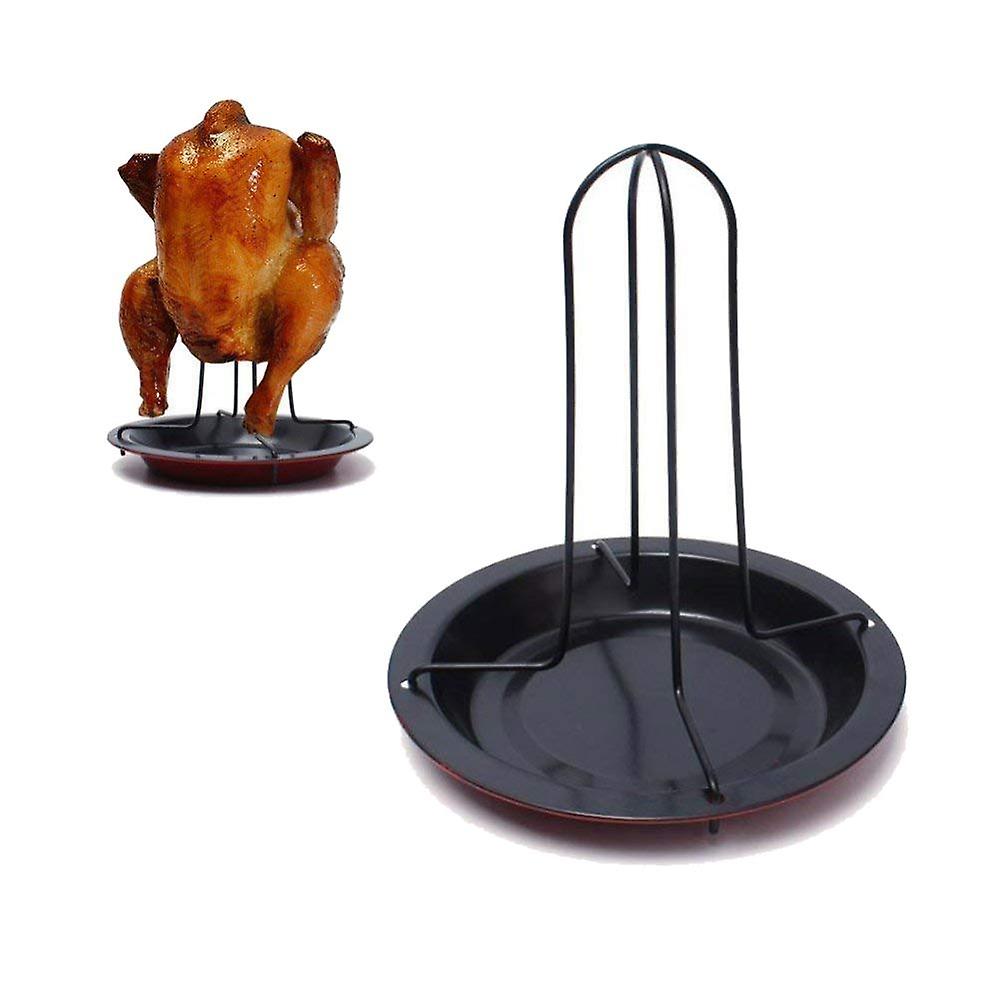 Chicken Roaster Rack With Bowl Carbon Steel Beer Can Chicken Turkey ...