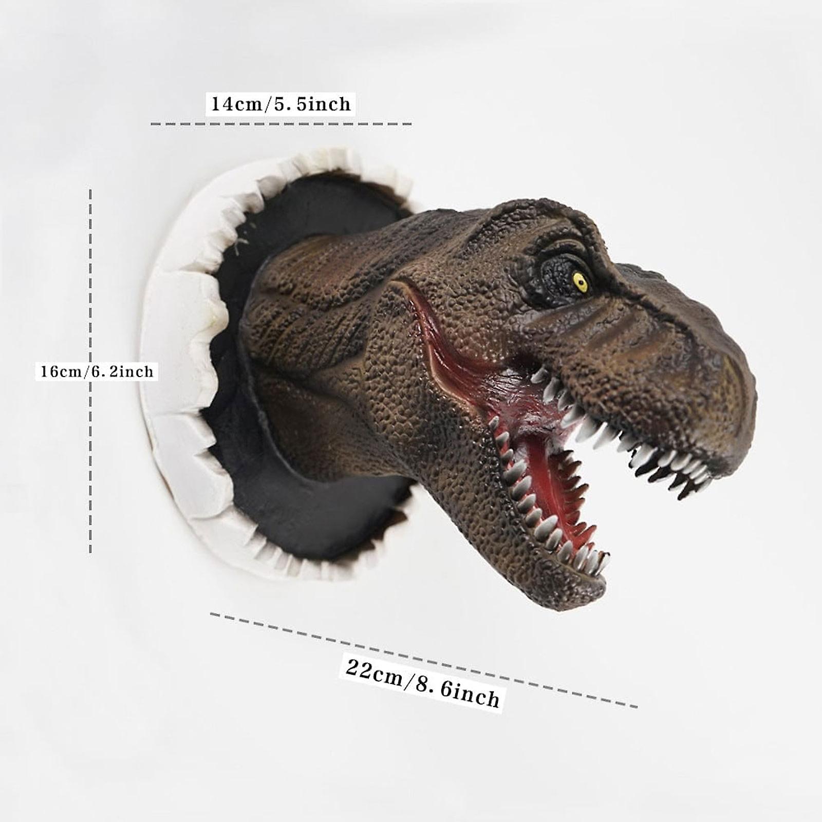 Dinosaur Wall Mounted Head for Kids,3D Wall Mount Dinosaur Bust ...