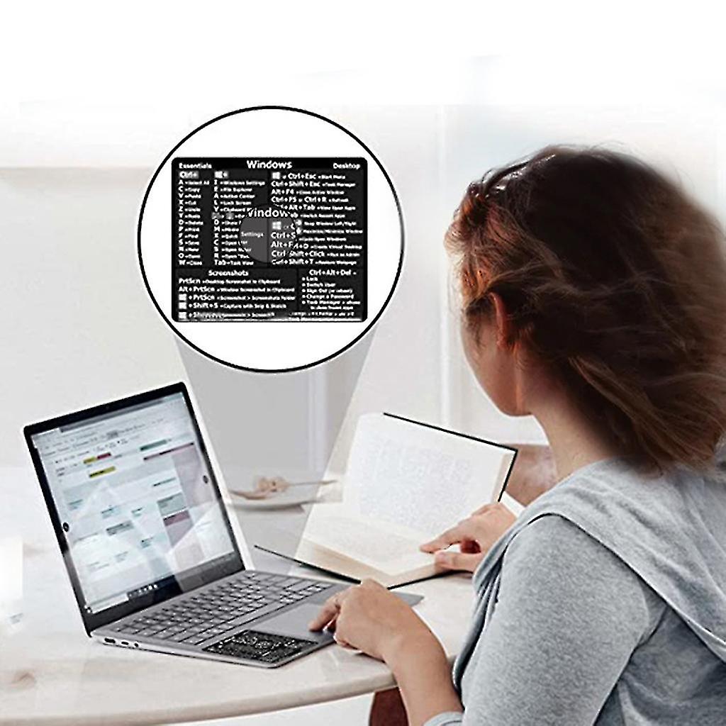 Computer Keyboard Reference Shortcut Sticker Adhesive Universal For Pc ...
