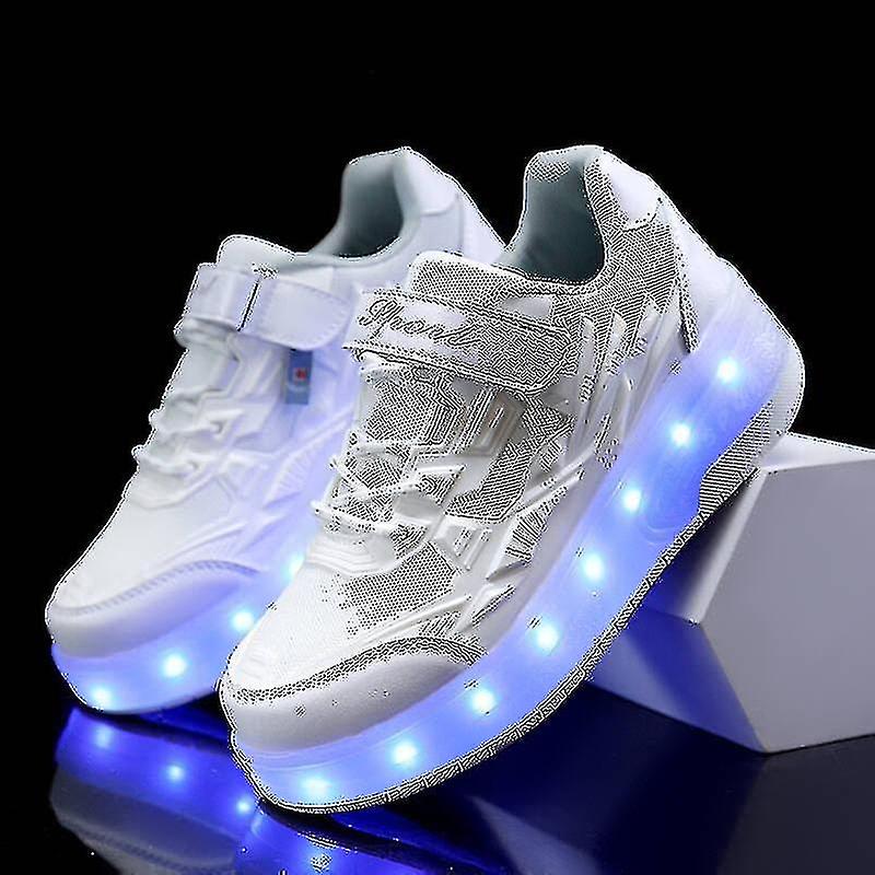 Childrens Sneakers Double-wheeled Shoes Led Light Shoes | Fruugo UK