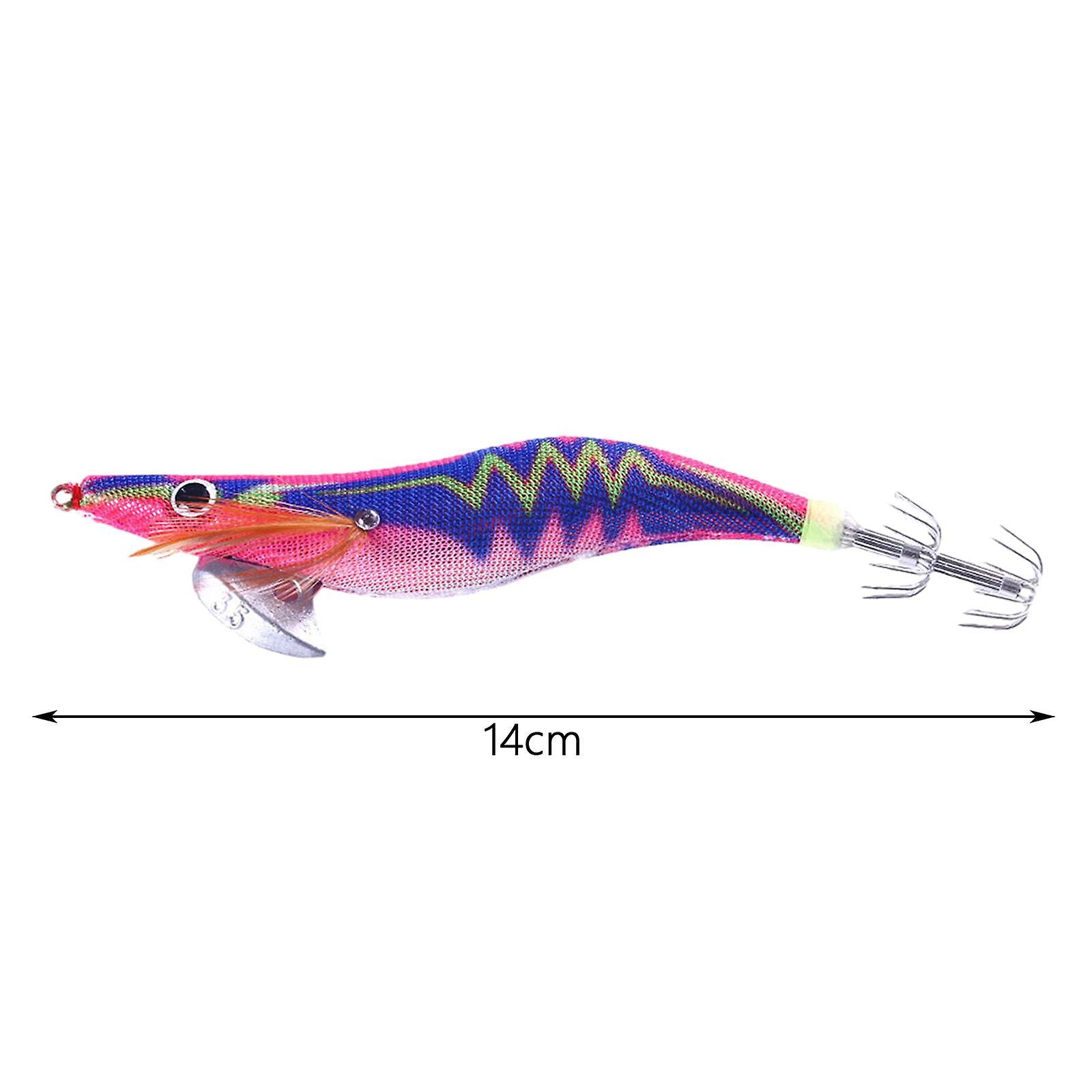 Luminous Squid Jig Hooks 14cm Artificial Squid Jig Lures Durable Squid ...