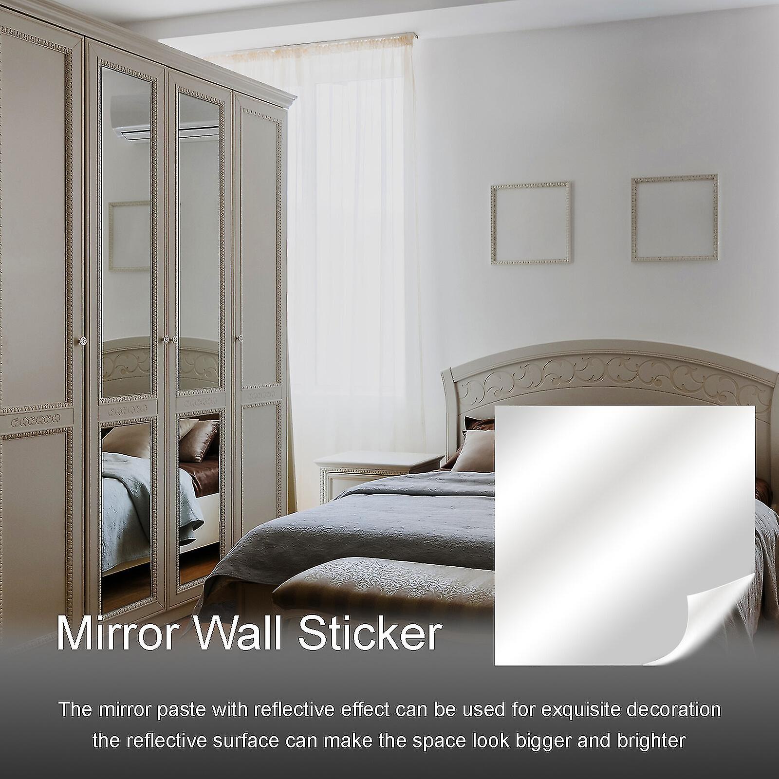 Self Adhesive Acrylic Mirror, 50cm*50cm Mirror Tiles,Flexible Plastic ...
