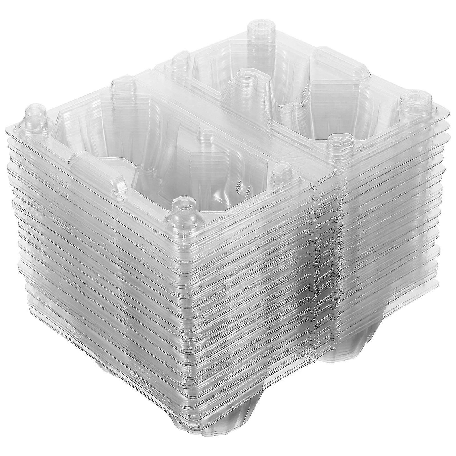 50pcs Egg Carton 2-slot Egg Packaging Container Egg Packaging Holder ...