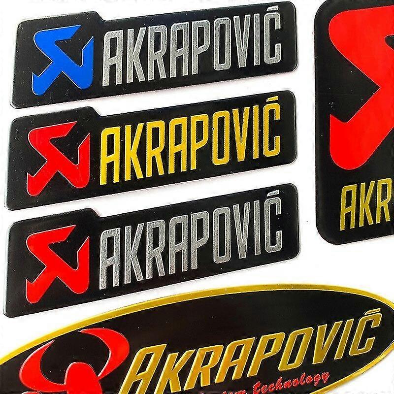 Motorcycle Exhaust Pipes Decal Sticker Aluminium 3d Heat-resistant ...