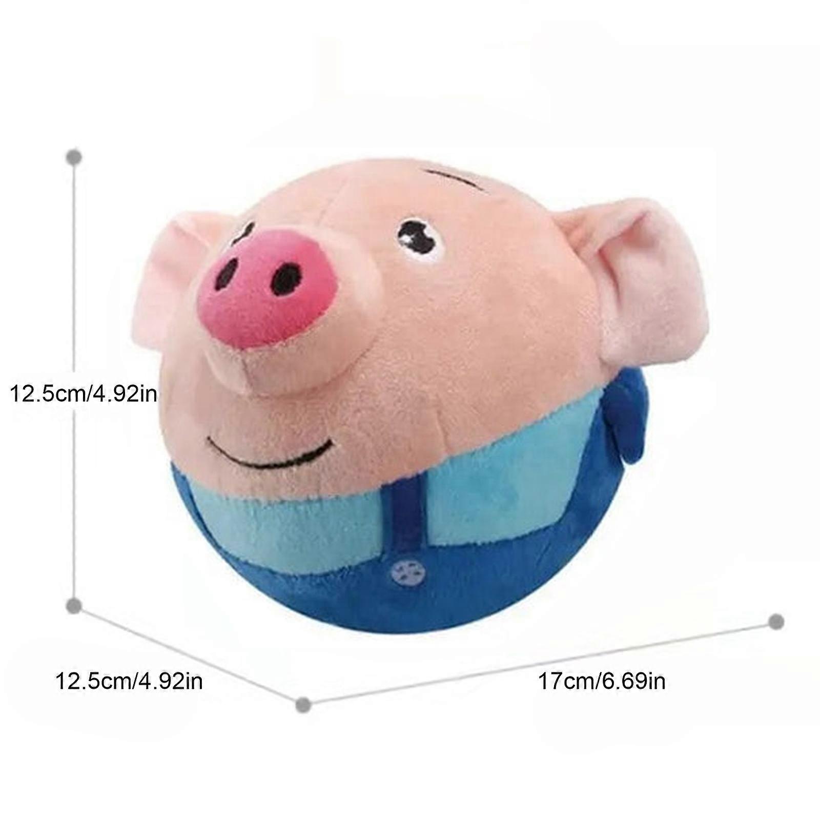 Interactive Dog Ball Plush Pig, Talking Moving Electric Pet Ball ...