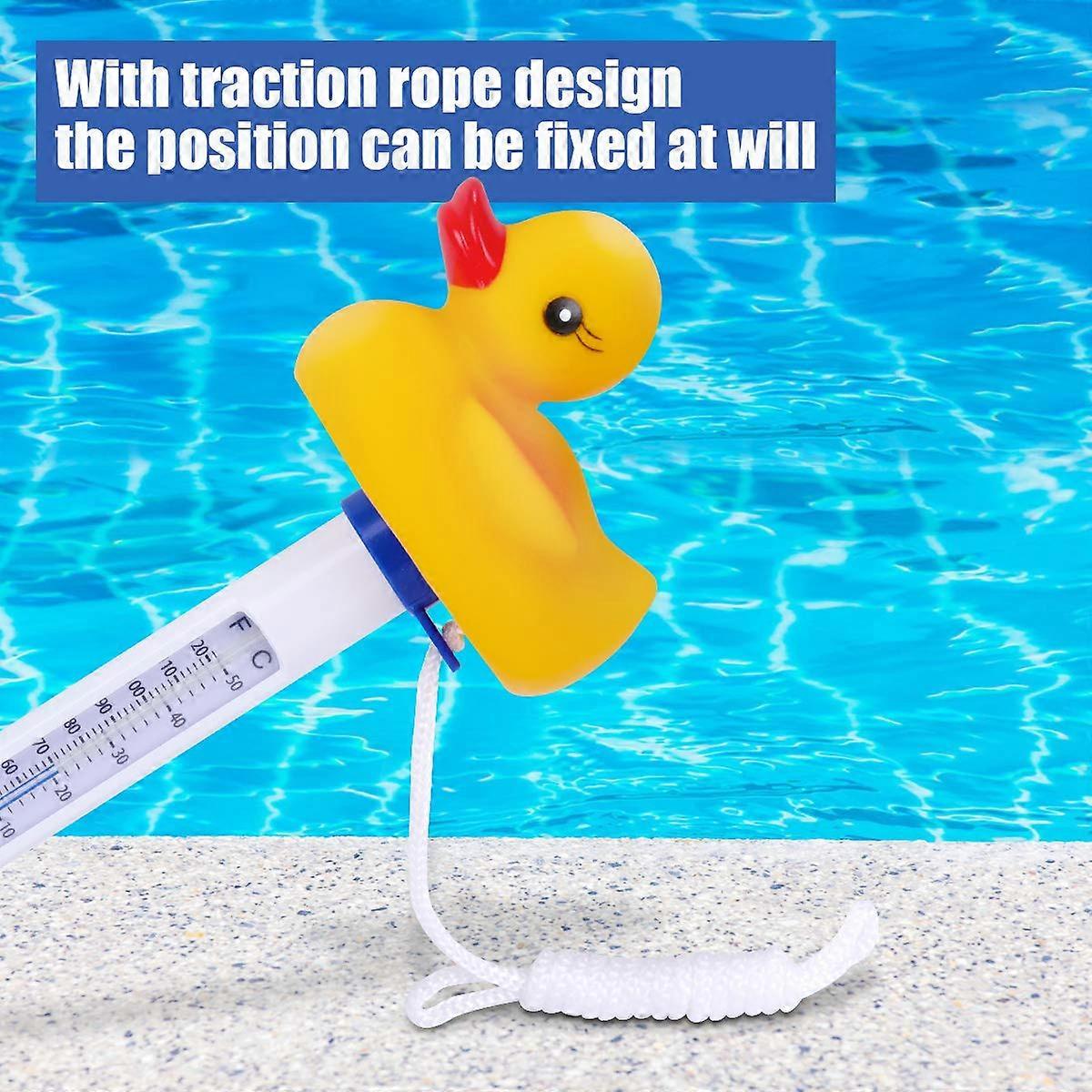 Swimming Pool Thermometer, Burst Resistant Duck Shaped Floating Water ...