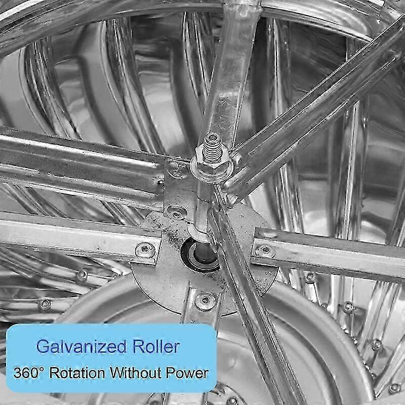 Stainless Steel Wind Powered Rotating Fume Extractor, Chimney Cap ...