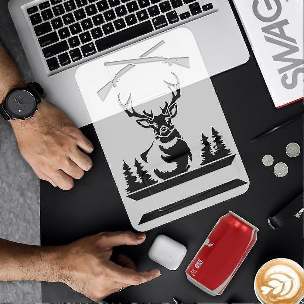 Deer Hunting Frame Stencil for Painting 8.3x11.7inch Large Deer Head ...