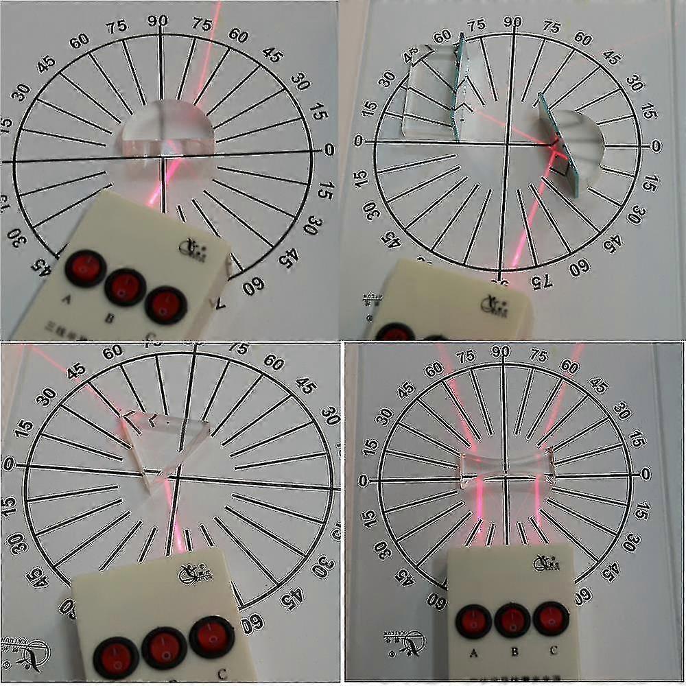 For Physical Optical Experiment Box Triangular Prism Convex Lens ...
