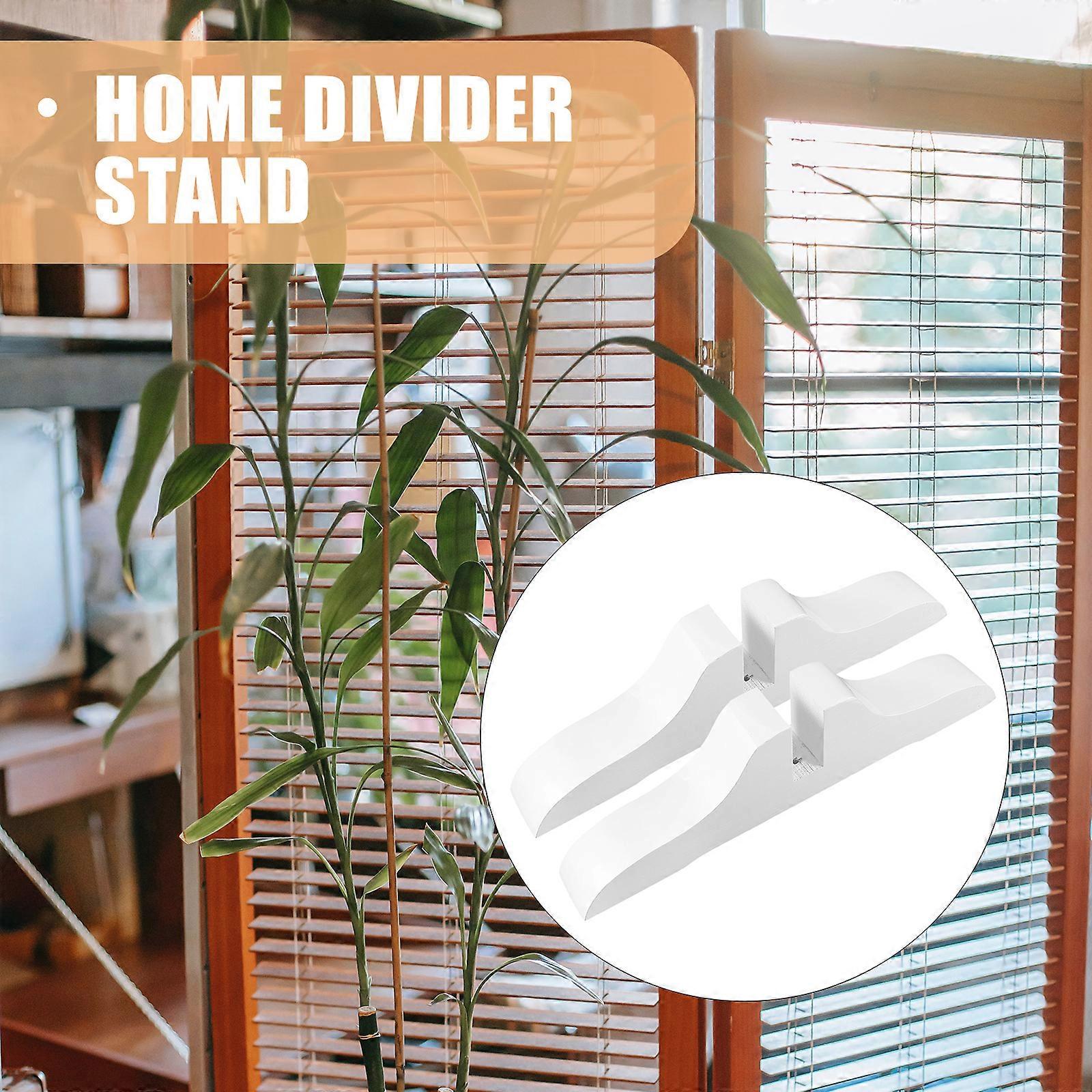 2pcs Room Divider Stand Screen Panel Feet Room Divider Bracket ...