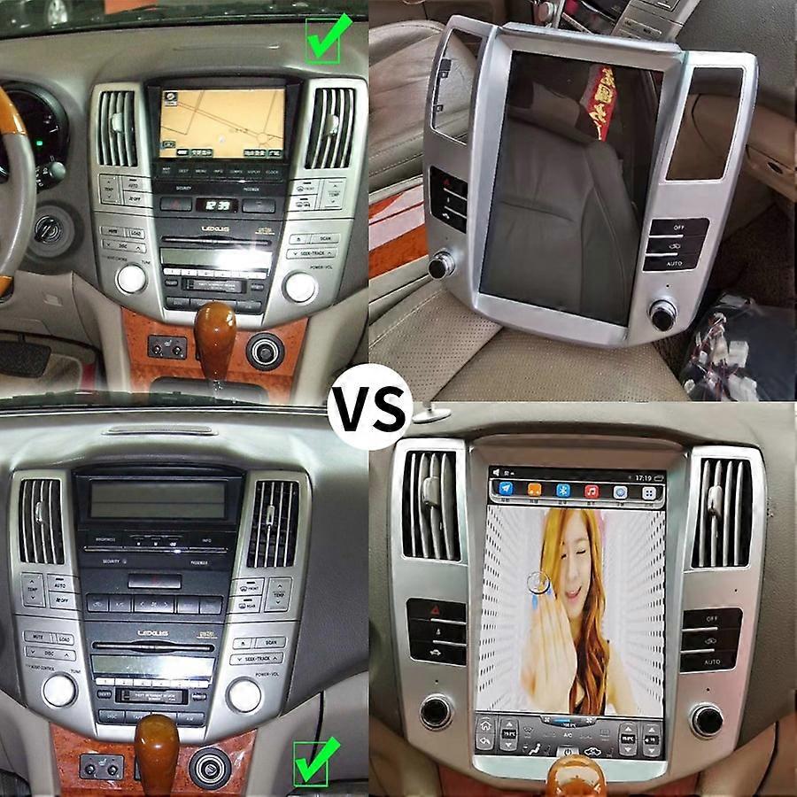 128G Android 12 IPS Screen Car GPS For Lexus RX300 RX330 RX350 RX400h ...