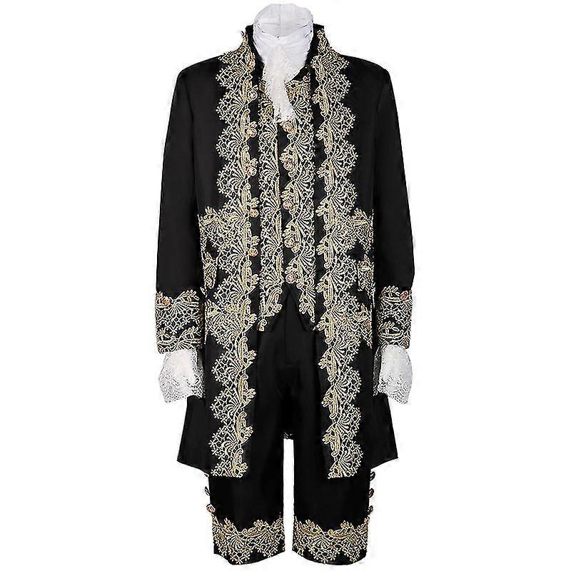 Mens 18th Century Kostym Court Suit Viktoriansk barock Rococo Kostym ...