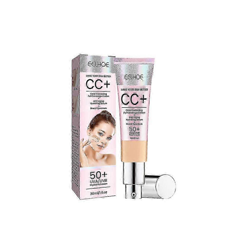 Sunscreen Cc Foundation Cream Natural Concealer Cover Face Spot | Fruugo UK