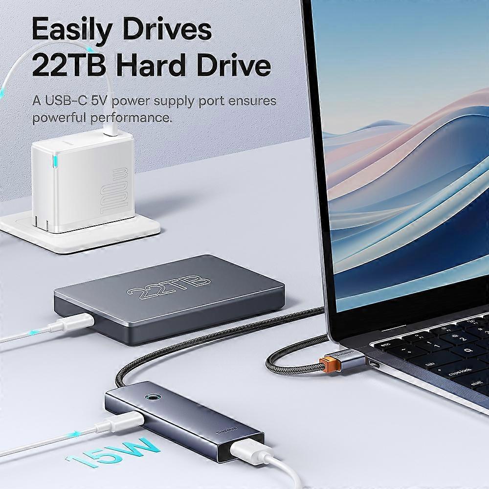 Type A BASEUS UltraJoy Series 50CM Cable Multi-Port Hub USB Adapter to ...