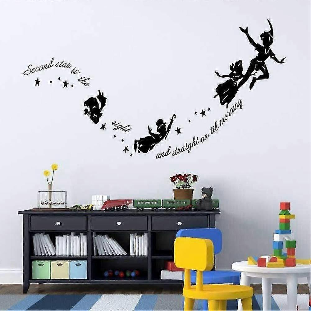 Peter Pan Characters Wall Decals Quotes Inspirational Words Removable ...