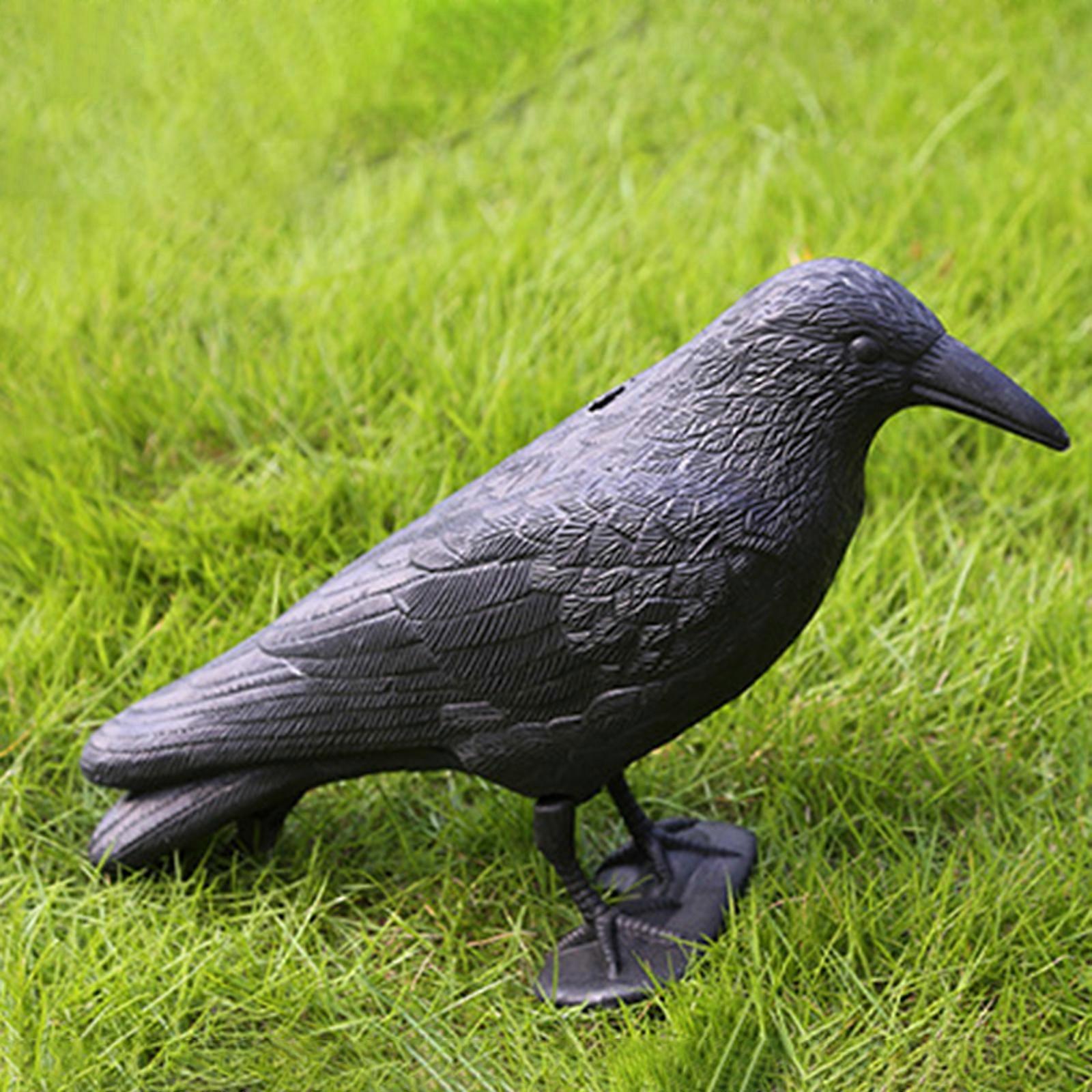 Crow Decoys Crow Black Realistic Crow Simulated Plastic Standing Crow ...