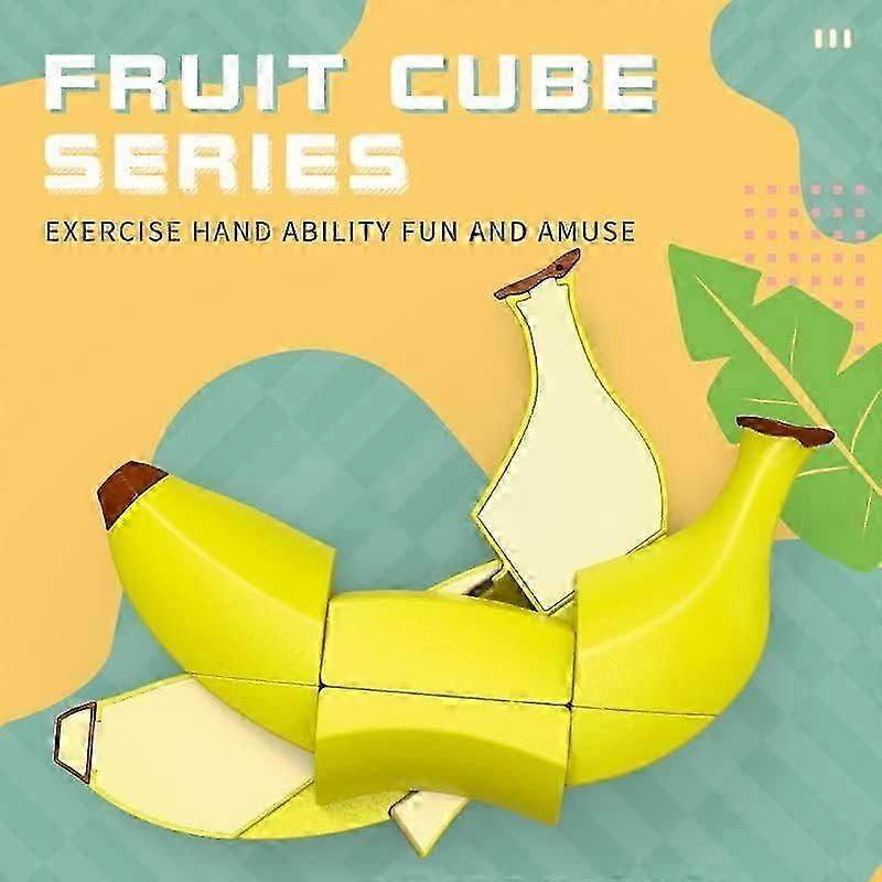 Banana Cube 33 Magic Cube 1:1 Realistic 3D Fruit Cube Special-Shaped ...